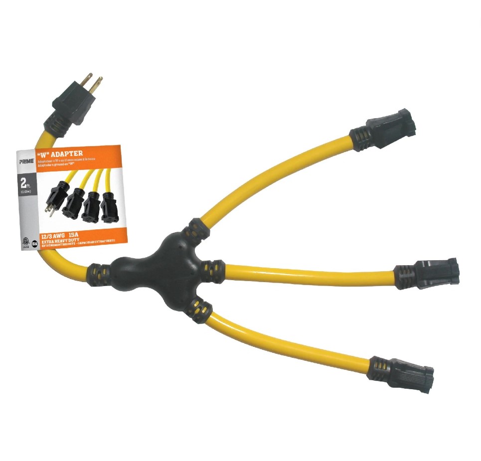 PRIME AD190802L 2' 12/3 STOW Yellow "W" - Jireh Tools