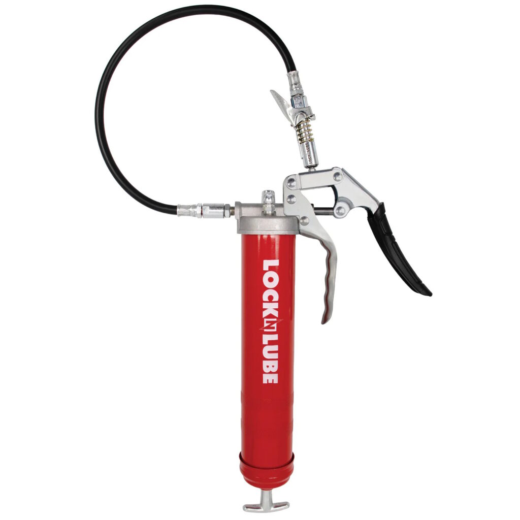 LOCK & LUBE LNL153 Pistol-Grip Grease Gun w/ 20" Swivel Hose, Locking ...